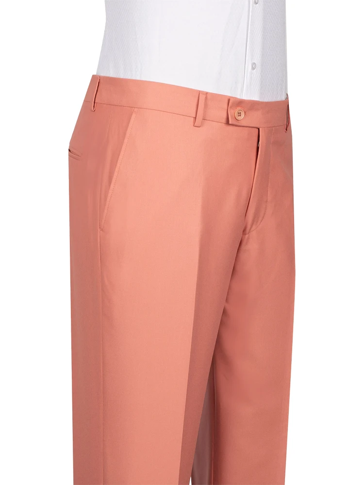 Gentle Coral Shawl Lapel Double Breasted Wedding Suits – zarayee