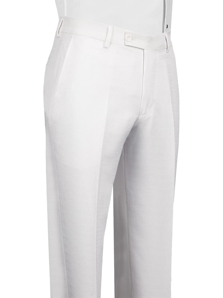 Fashion Designs White Two Piece Peak Lapel Wedding Tuxedo With Jetted ...